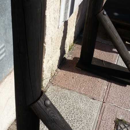 Cepo. Gran máquina de tortura. Estilo medieval. Artesanal. Mueble ...