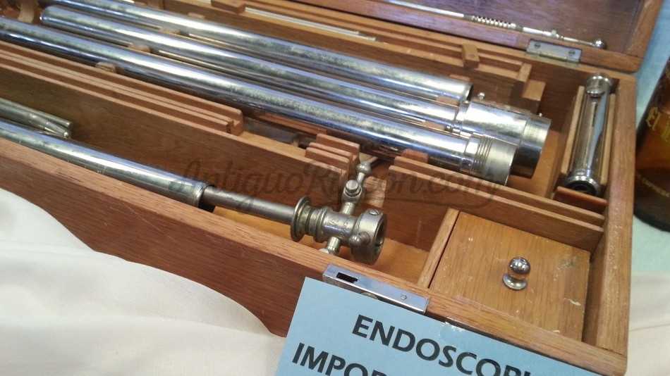 Citoscopio, rectoscopio antiguo. Instrumental combinado. Años 50 ...